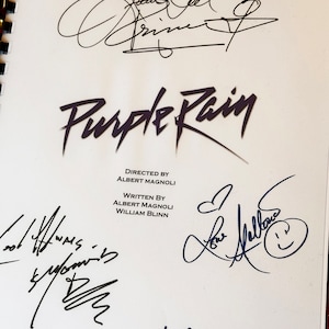 PURPLE RAIN Signed Movie Script, Screenplay, Prince, Present, Birthday ...