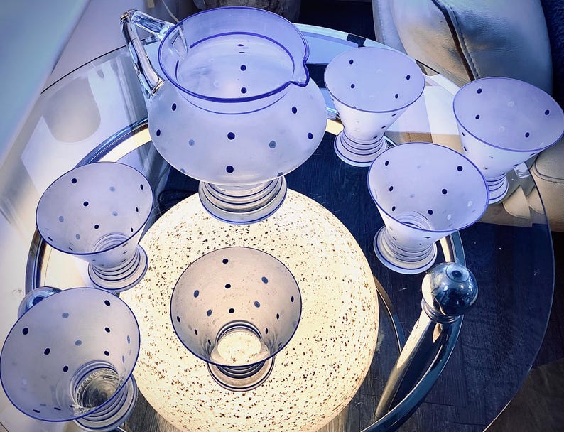 Vintage Design 1930s Lemonade Serving Set - Etsy