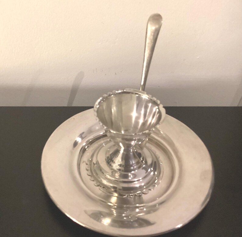 Vintage Yeoman Plated Egg Cup,plate and Spoon - Etsy
