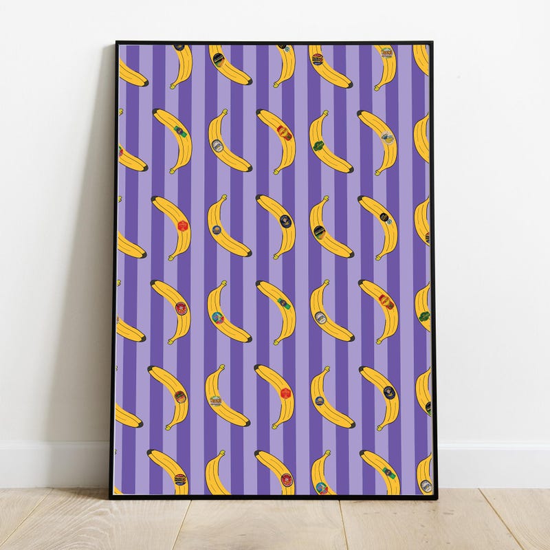 Banana Print - Etsy