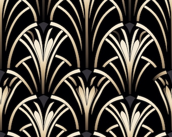 Seamless Art Deco Pattern 7 - Etsy