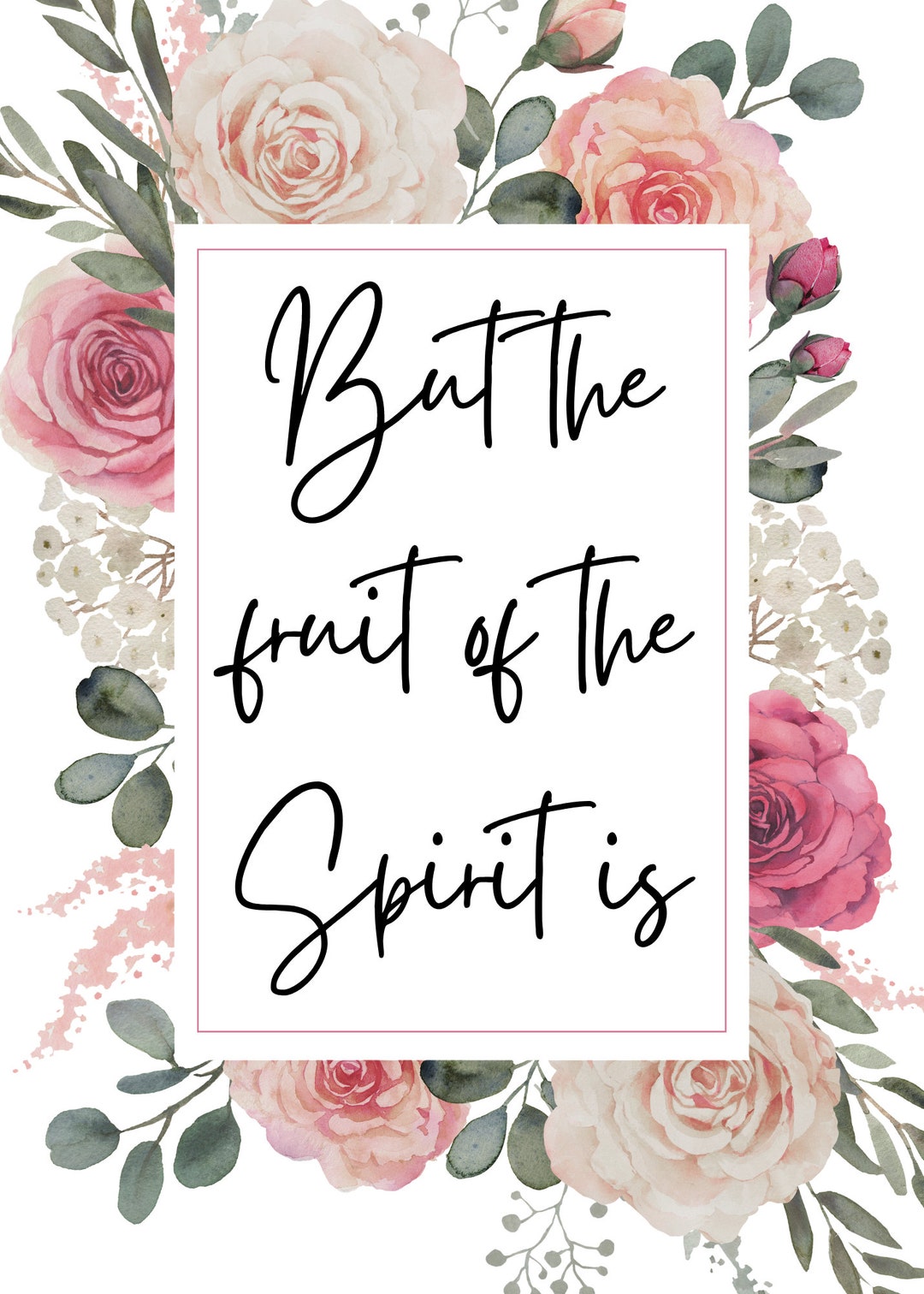 Fruit of the Spirit Printable Memory Verse Cards - Etsy