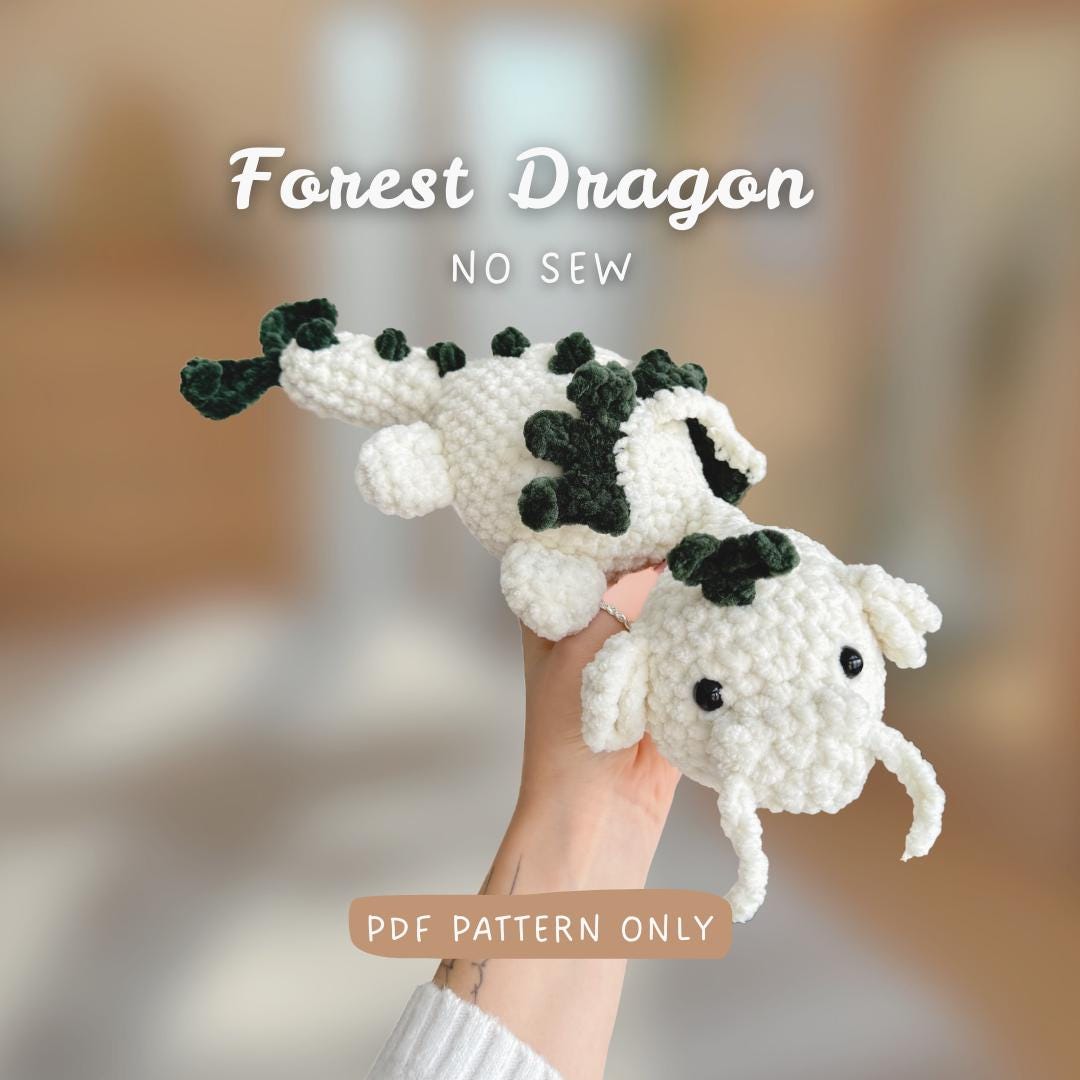 Forest Dragon LOW SEW | Crochet Pattern | Quick and Easy | Beginner ...