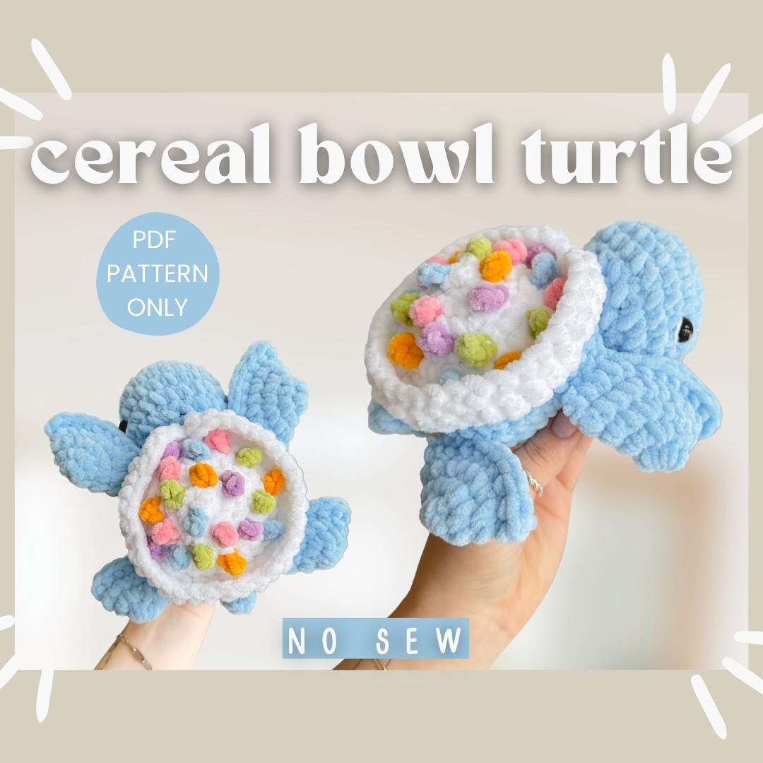 Cereal Bowl Turtle | Crochet Pattern | Quick and Easy ...