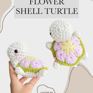 2 in 1 Sizes Granny Square Turtles | NO SEW | Crochet Pattern | Quick ...