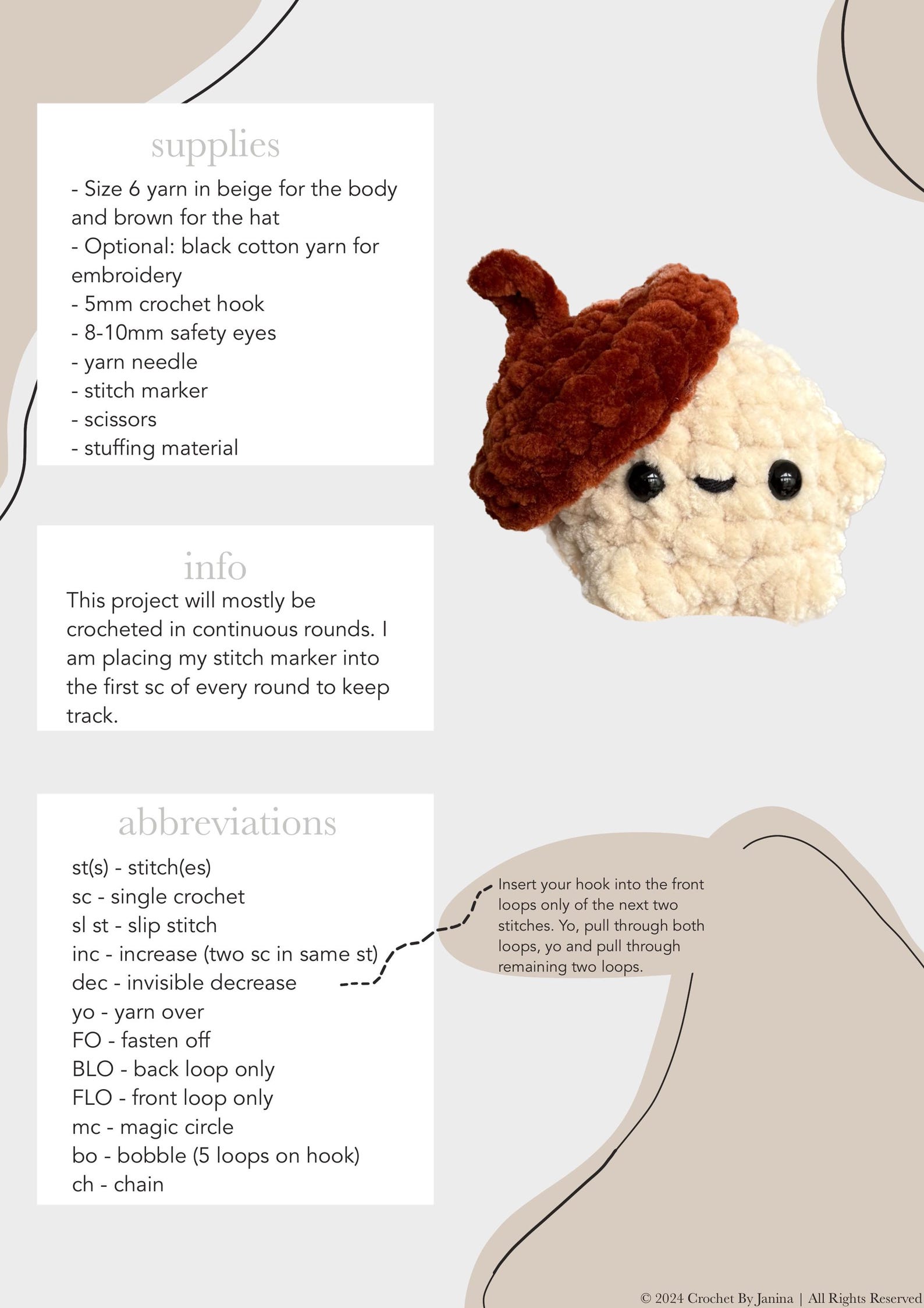 3 in 1 Fall Forest Collectables NO SEW | Crochet Pattern | Beginner ...