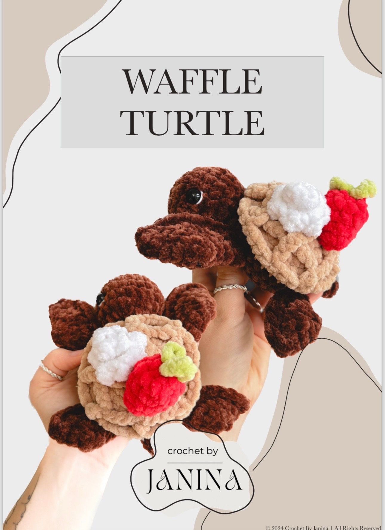 Waffle Turtle Crochet Pattern | Crochet Pattern | Quick and Easy ...