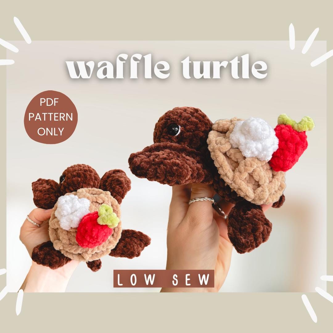Waffle Turtle Crochet Pattern Crochet Pattern Quick and Easy Beginner ...