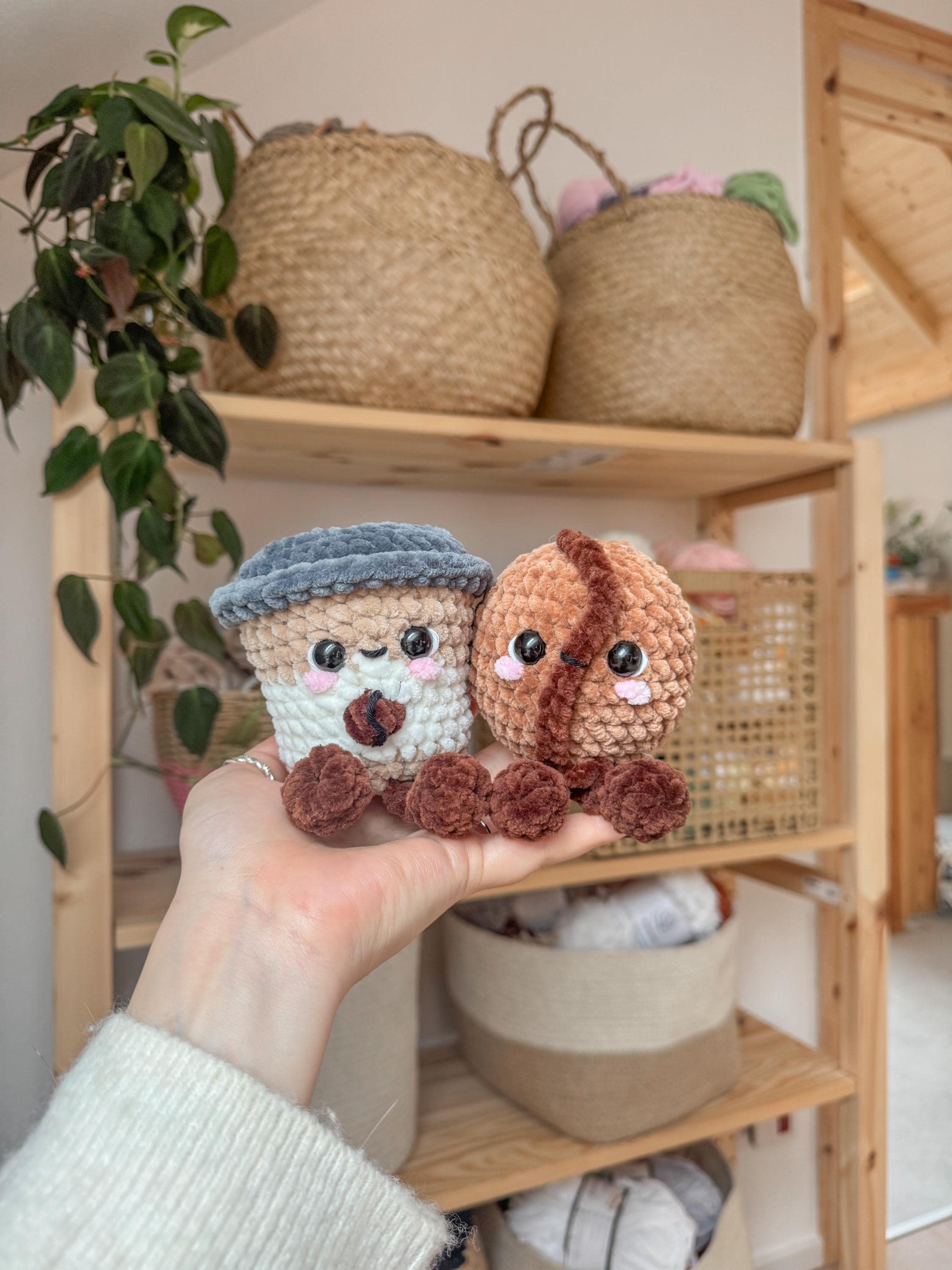 2 in 1 Coffee Friends | NO SEW Crochet Pattern | Beginner Friendly ...
