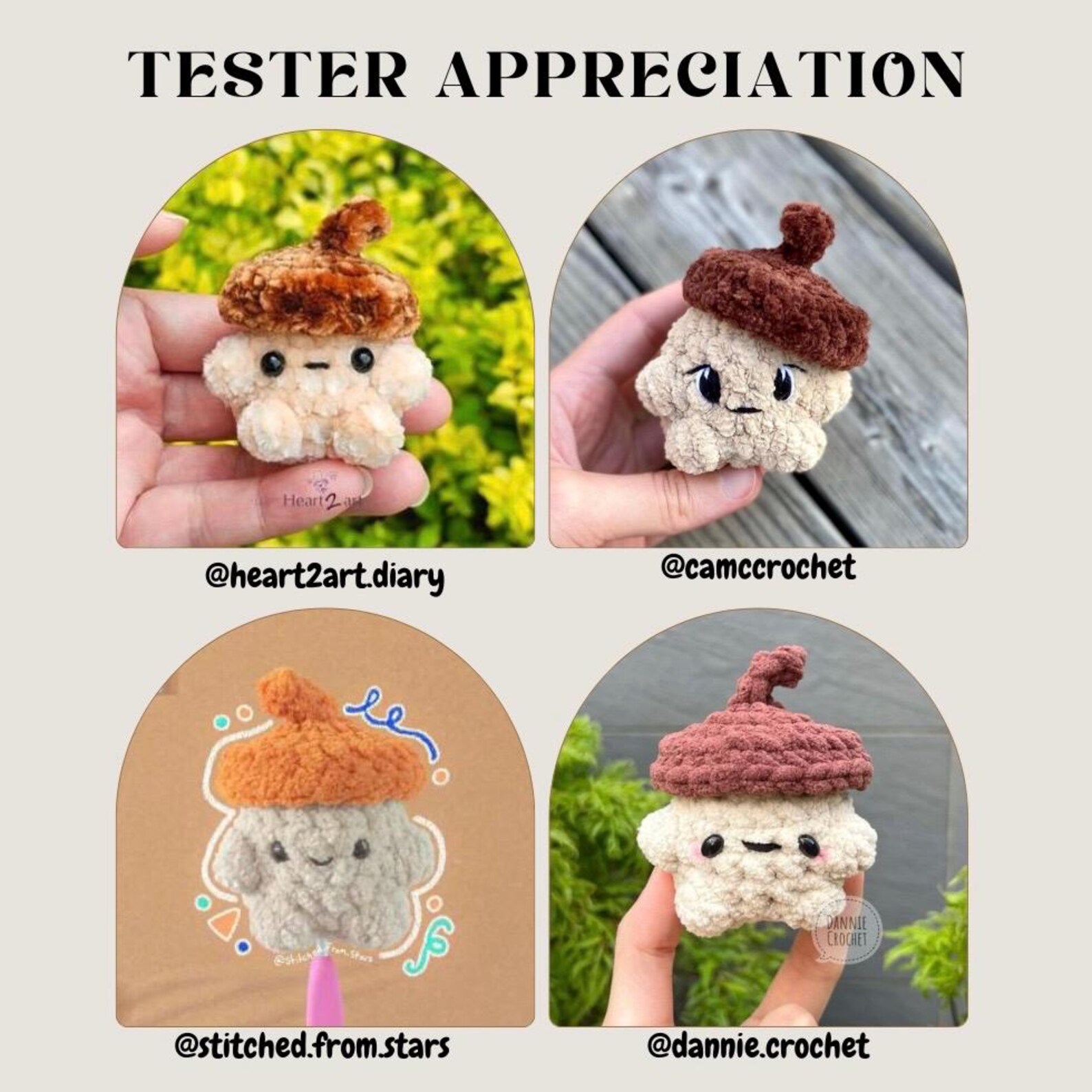 3 in 1 Fall Forest Collectables NO SEW | Crochet Pattern | Beginner ...