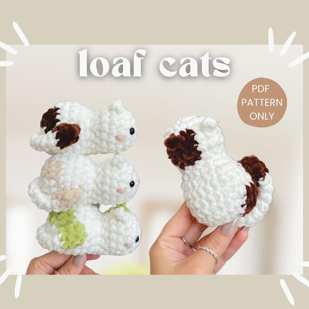 Loaf Cats NO SEW | Crochet Pattern | Quick and Easy | Beginner Friendly ...