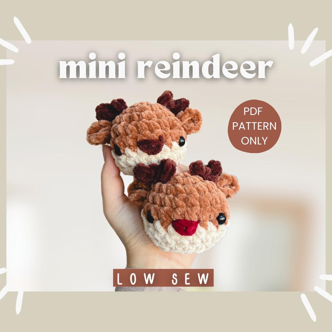 Mini Rudolph Reindeer | Crochet Pattern | Quick to Make for Markets ...