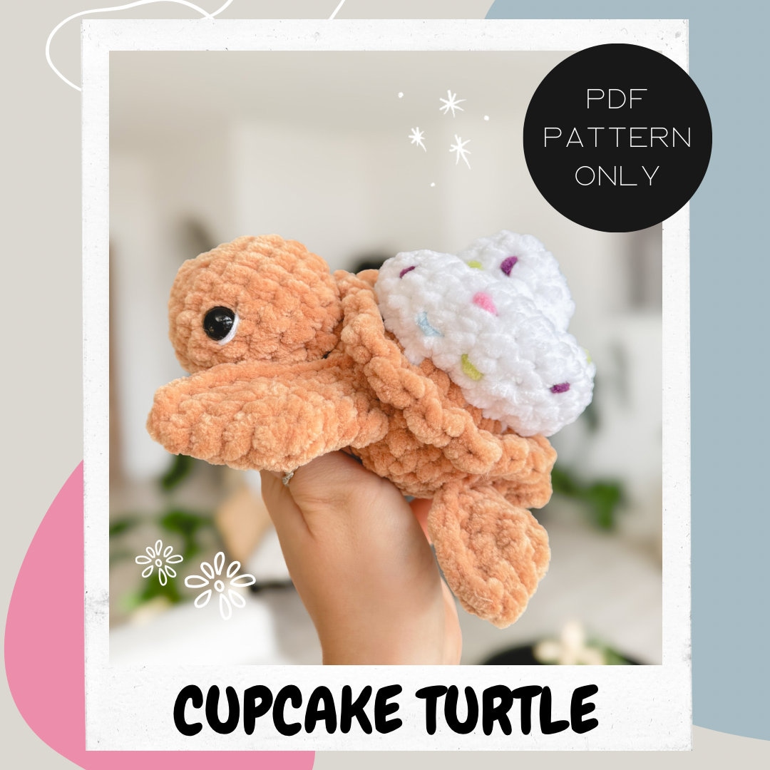 Cupcake Turtle Crochet Pattern Crochet Patterns Quick and Easy Beginner ...