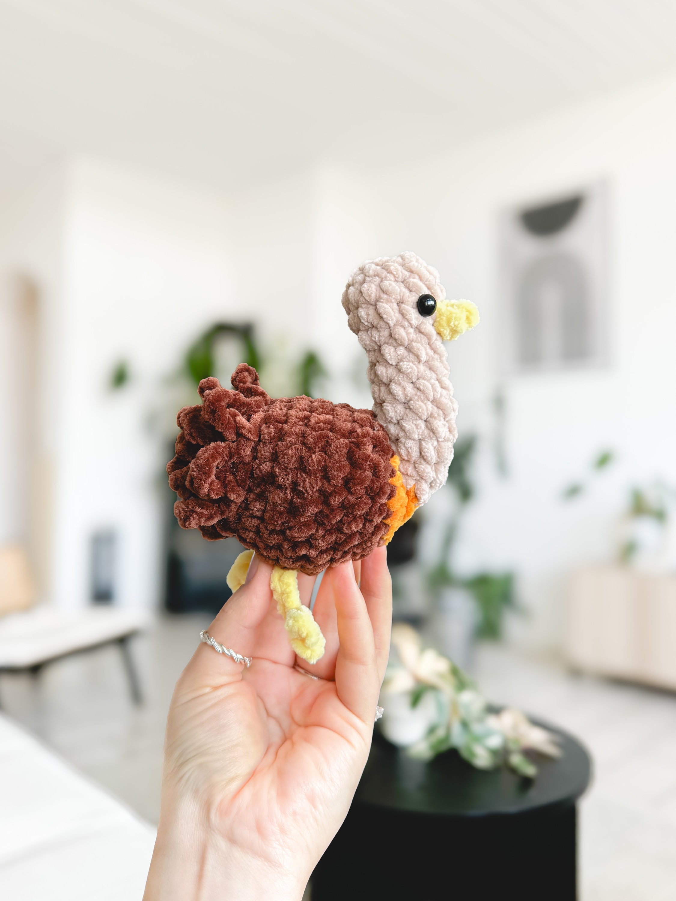 Mini Ostrich + Egg LOW SEW | Crochet Pattern | Stardew Crochet ...