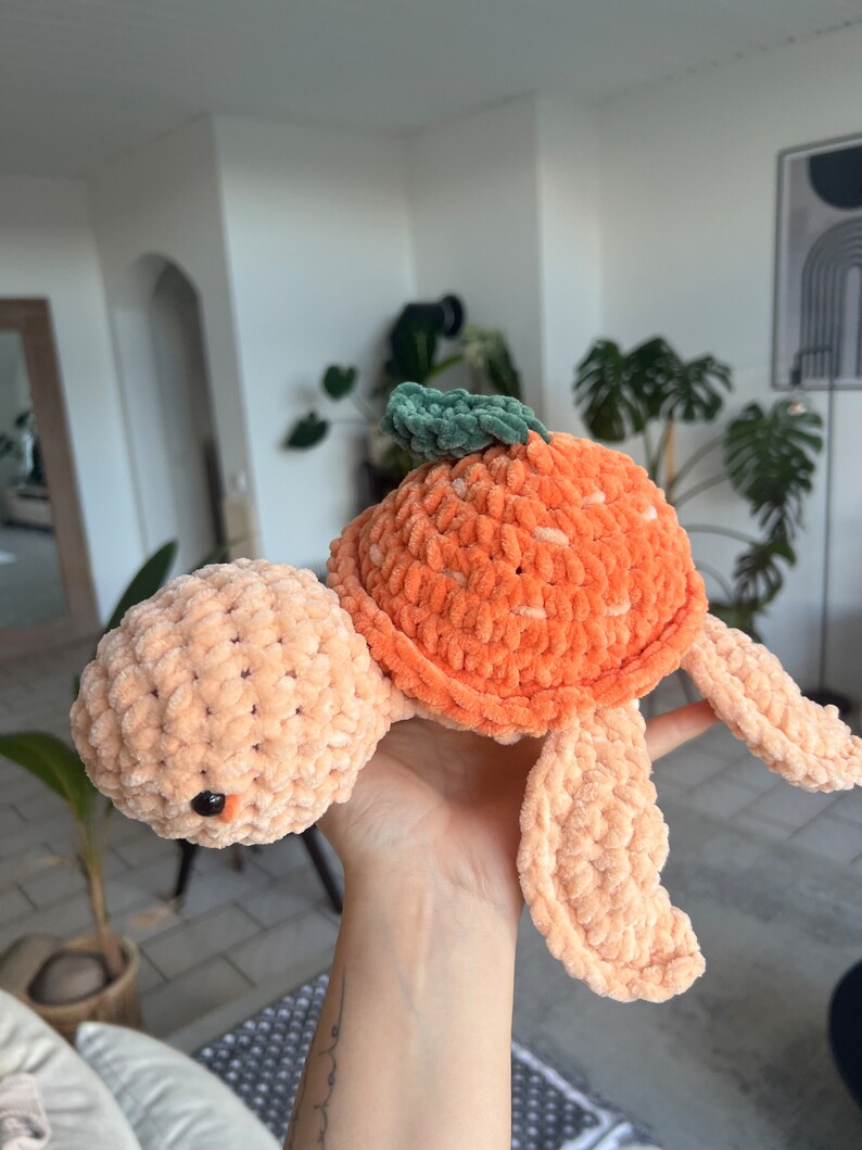 4 in 1 Fruit Turtle Crochet Pattern Low Sew Crochet Pattern - Etsy