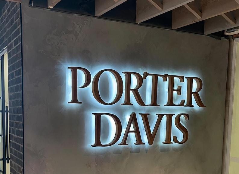 Custom Backlit Metal Sign, Signs for Business, 3D Backlit Sign, Company ...