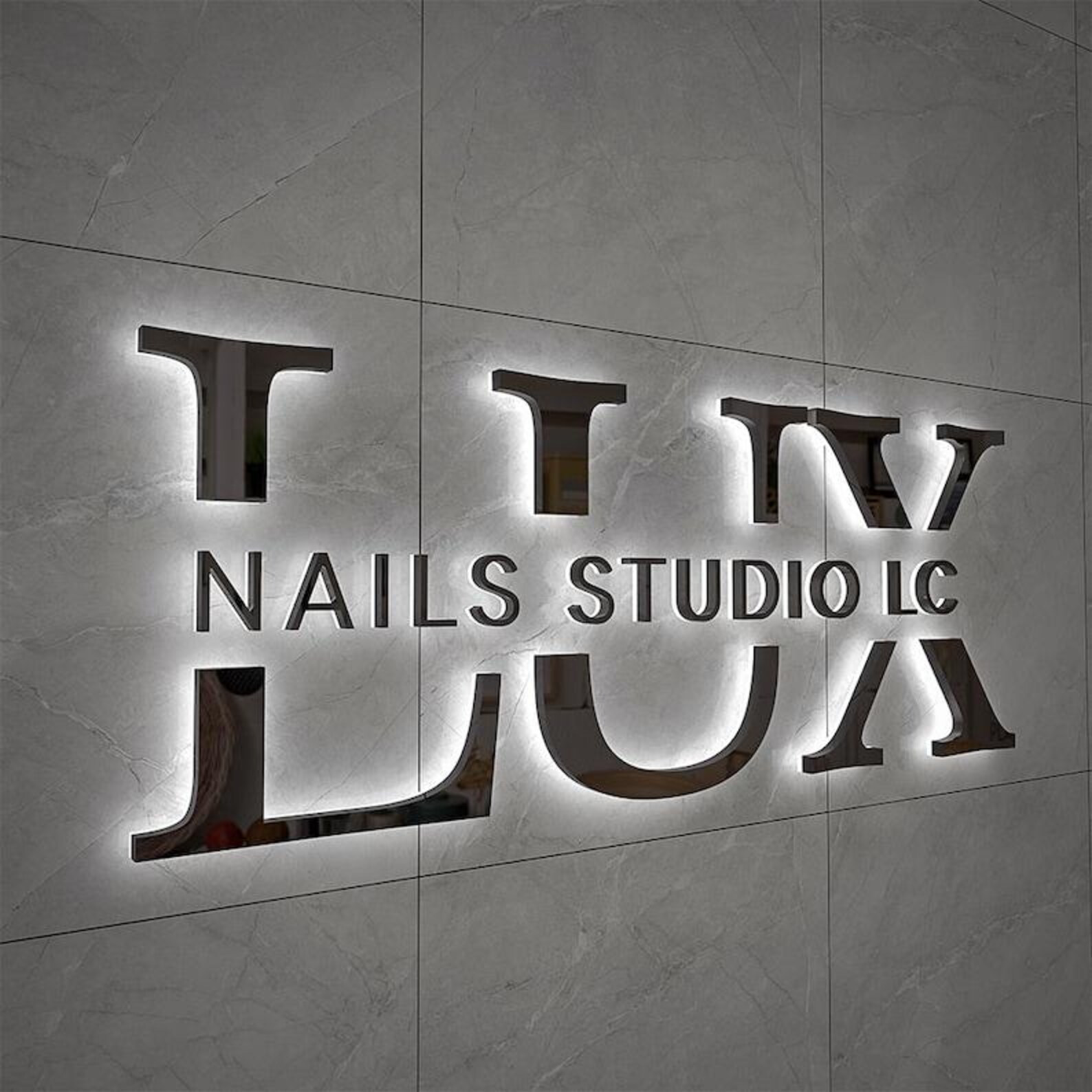 Business Sign Custom Backlit Sign 3D Acrylic Sign LED Light Box Sign ...