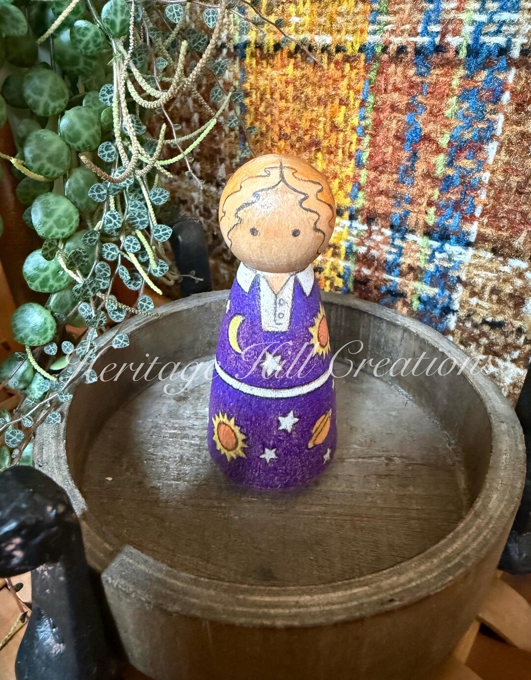 Hand-drawn Frazzle Inspired Peg Doll - Etsy