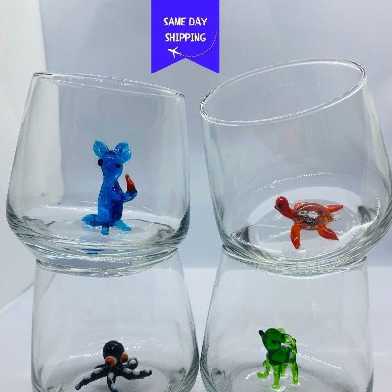 Animal Glass - Etsy