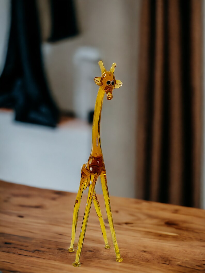 Glass Giraffe Sculpture Set, Giraffe for Home Decoration, Murano Glass ...