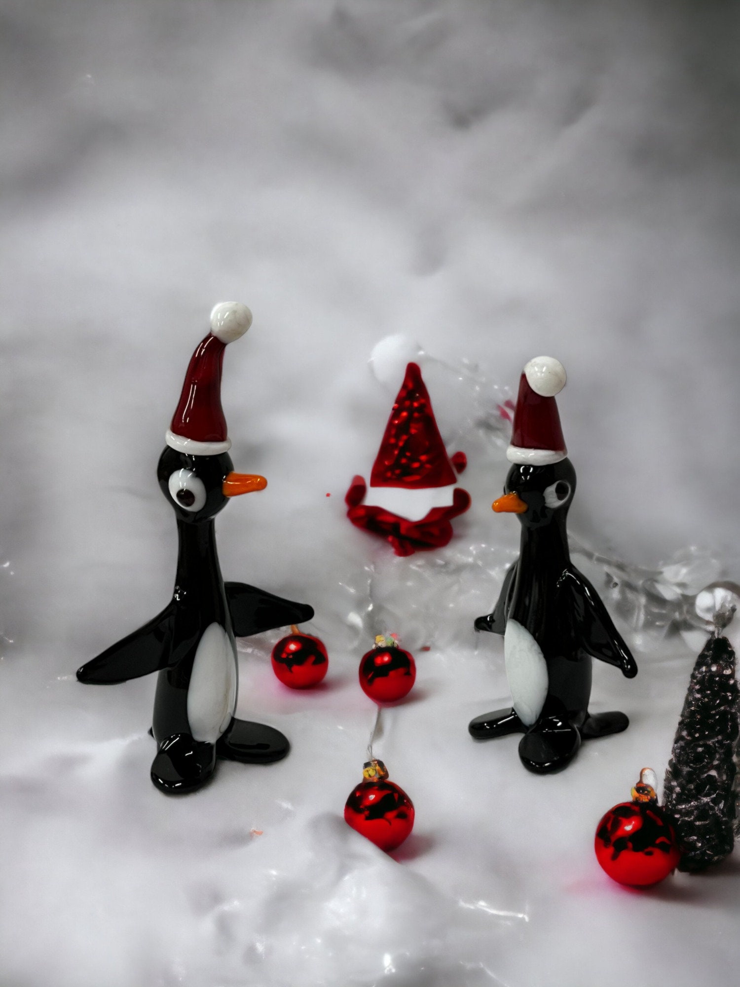 Little Glass Penguin, Murano Glass, Penguin Lampwork, Little Cute ...