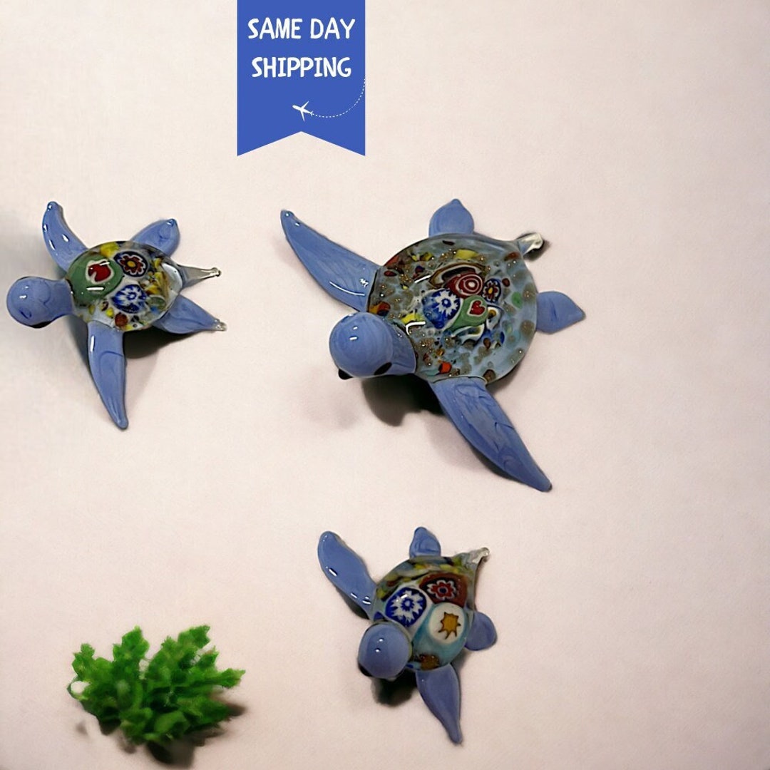 Glass Sea Turtle, Handmade Glass Sea Turtle, Murano Glass Sea Turtle ...