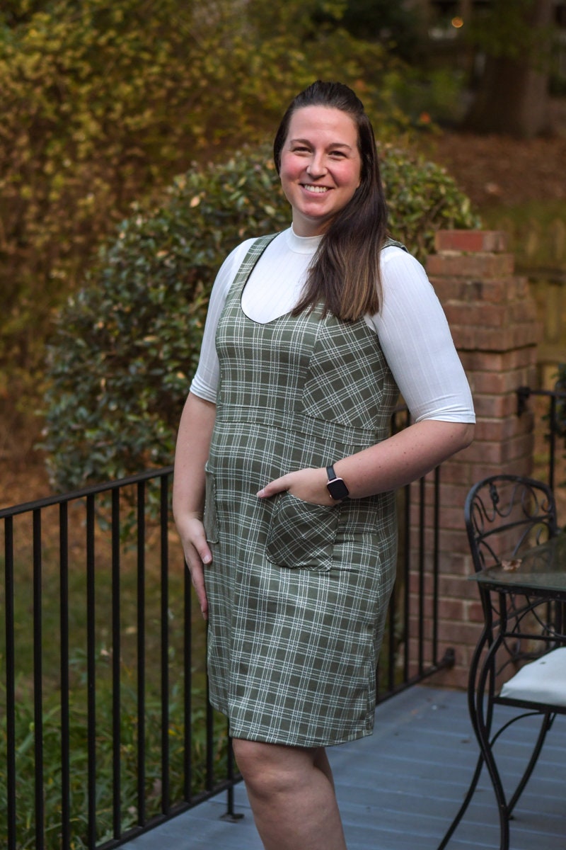 Aston Pinafore PDF Sewing Pattern, US Sizes 0 - 32, Easy Sewing Pattern ...