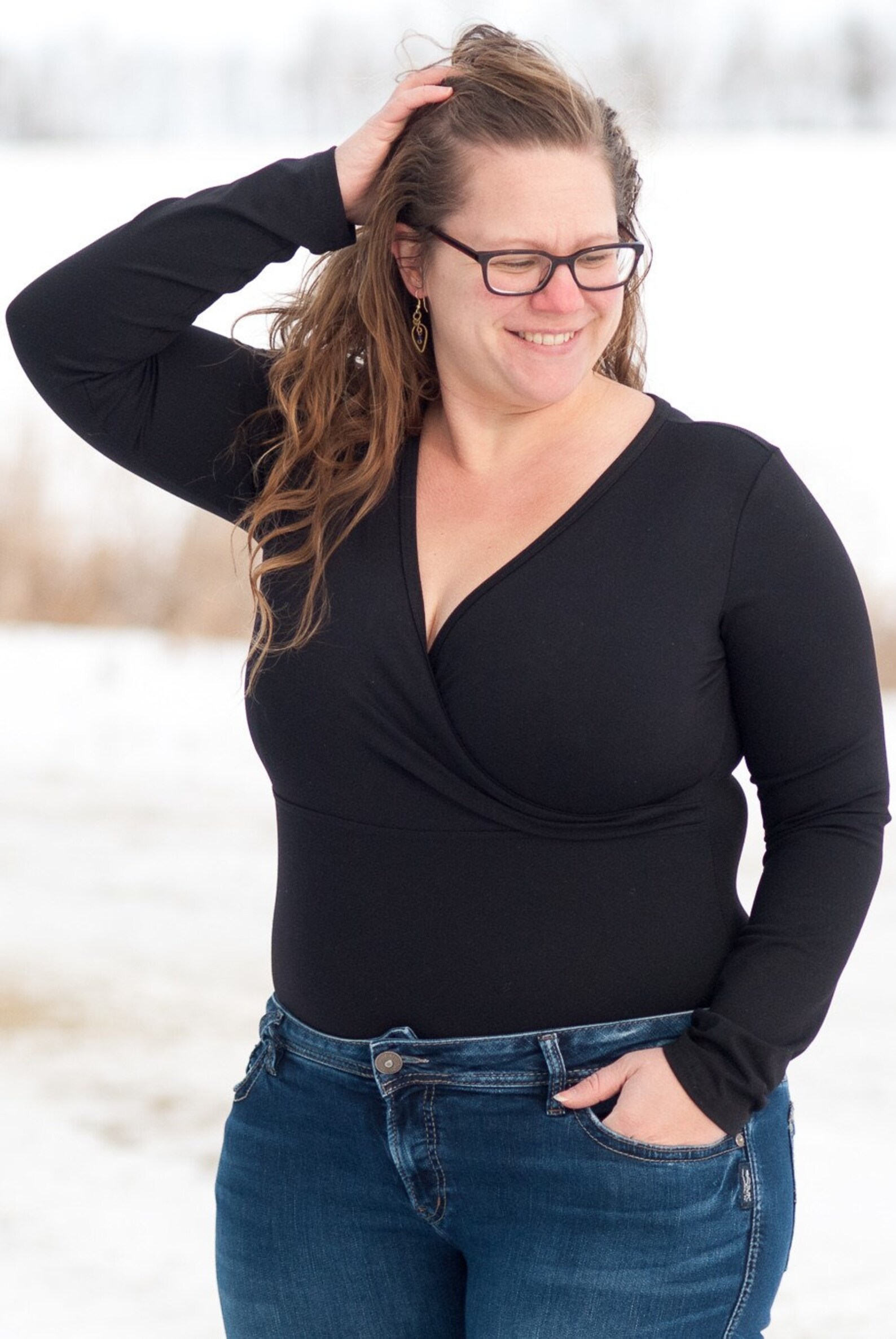 Lafayette Bodysuit PDF Sewing Pattern, US Sizes 0 - 32, Knit Bodysuit ...