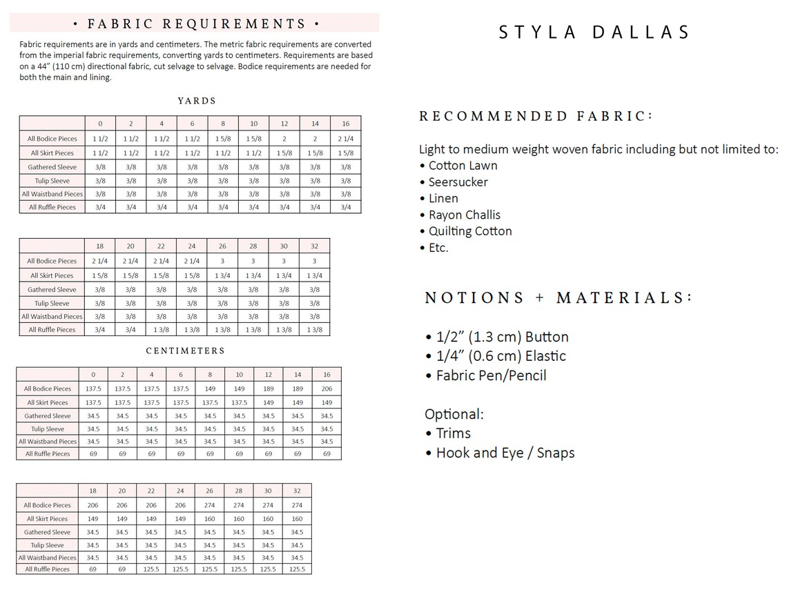 Dallas Wrap Dress and Skirt PDF Sewing Pattern, US Sizes 0 - 32, Wrap ...