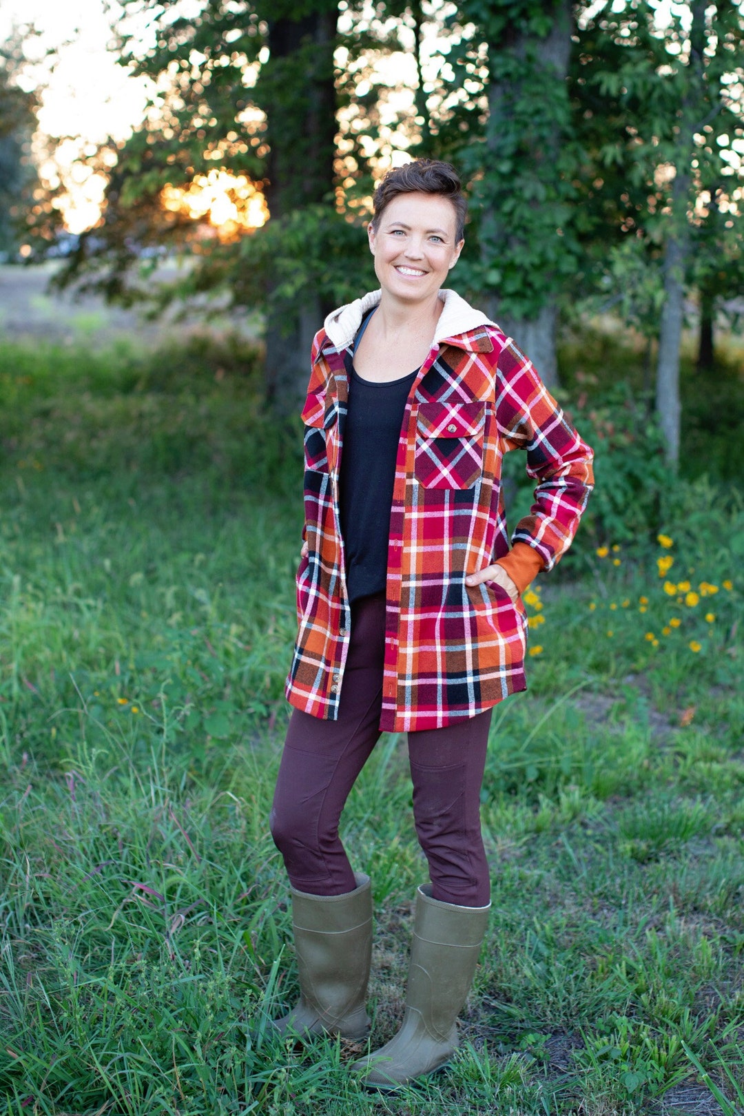 Tahoe Shacket PDF Sewing Pattern, US Sizes 0 - 32, Long Sleeve Shacket ...
