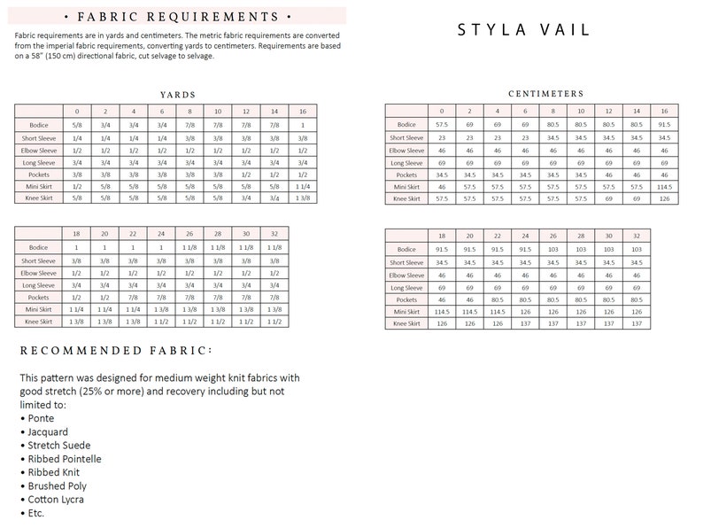 Vail Dress PDF Sewing Pattern, US Sizes 0 - 32, A-line Dress Pattern ...
