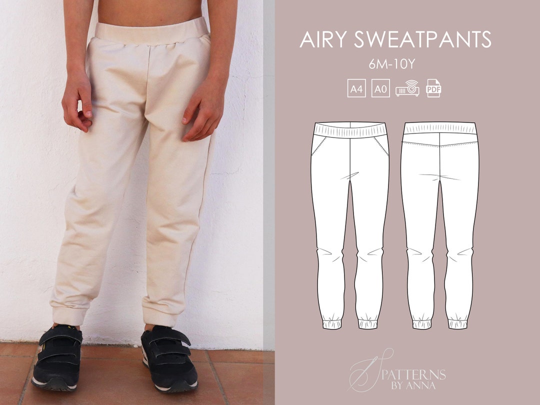 Airy Sweatpants PDF Sewing Pattern - Etsy