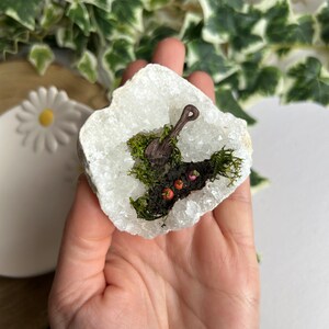 Garden Fairy Geode Crystal Handmade Magical Vegetable Patch Diorama ...