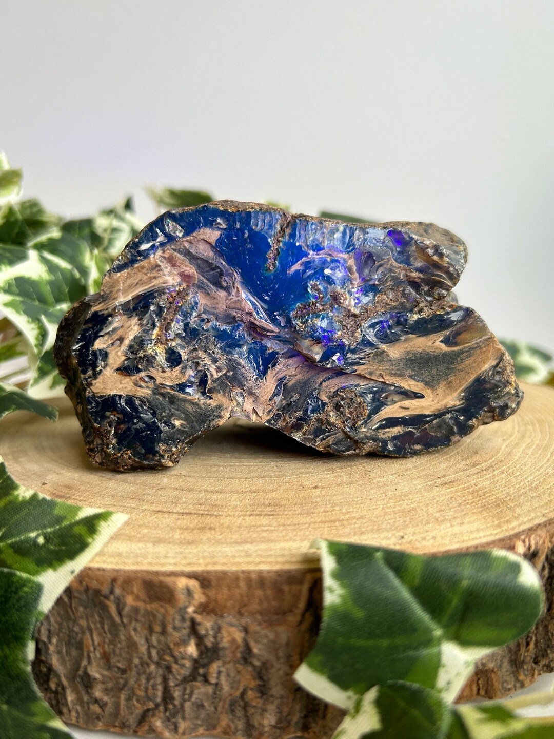 XL Rare Blue Amber Natural Rough Chunk Rare Uv Reactive Mineral Amber ...