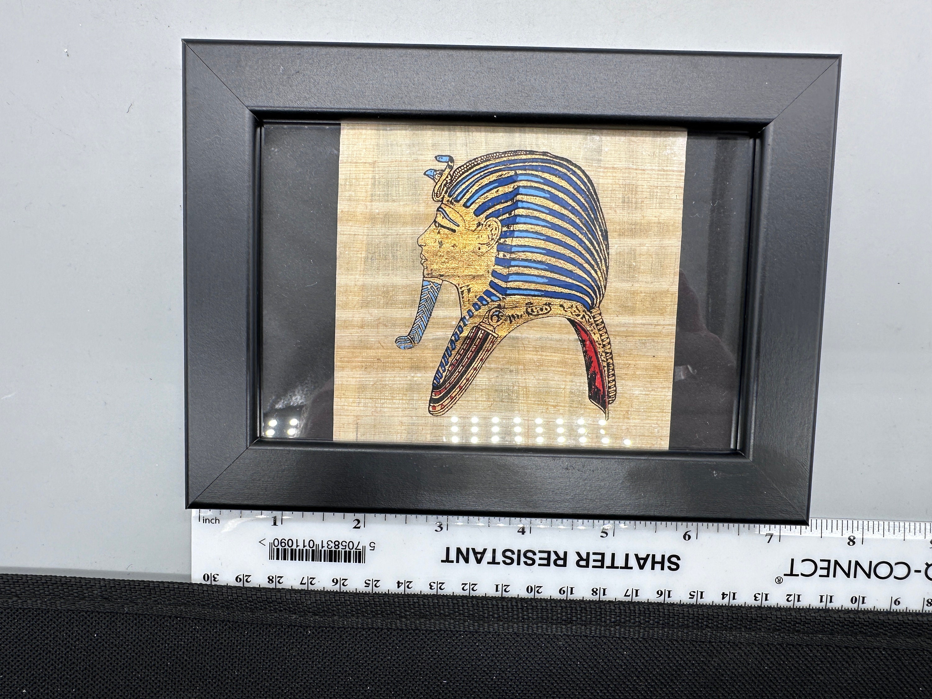 Egyptian Papyrus Picture Framed Lucky Charm Genuine Paper 10 X 15cm ...