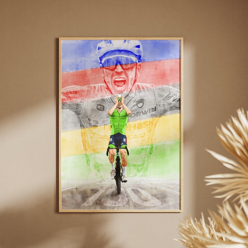 Tadej Pogacar, Pogacar, Pogi, World Champion Poster, Cycling Poster ...