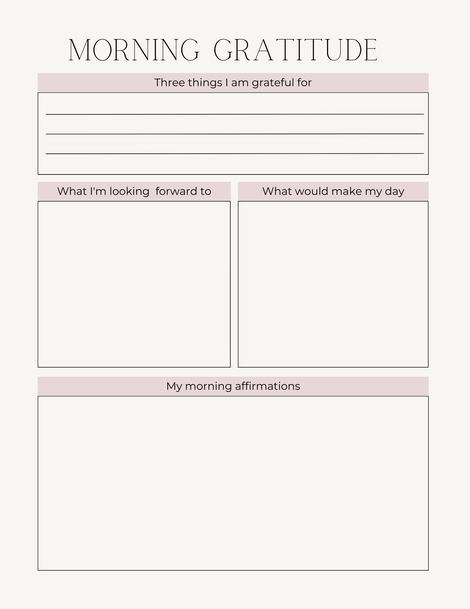 Prayer Journal Printable, A Gratitude Journal Ideal for Christians as a ...