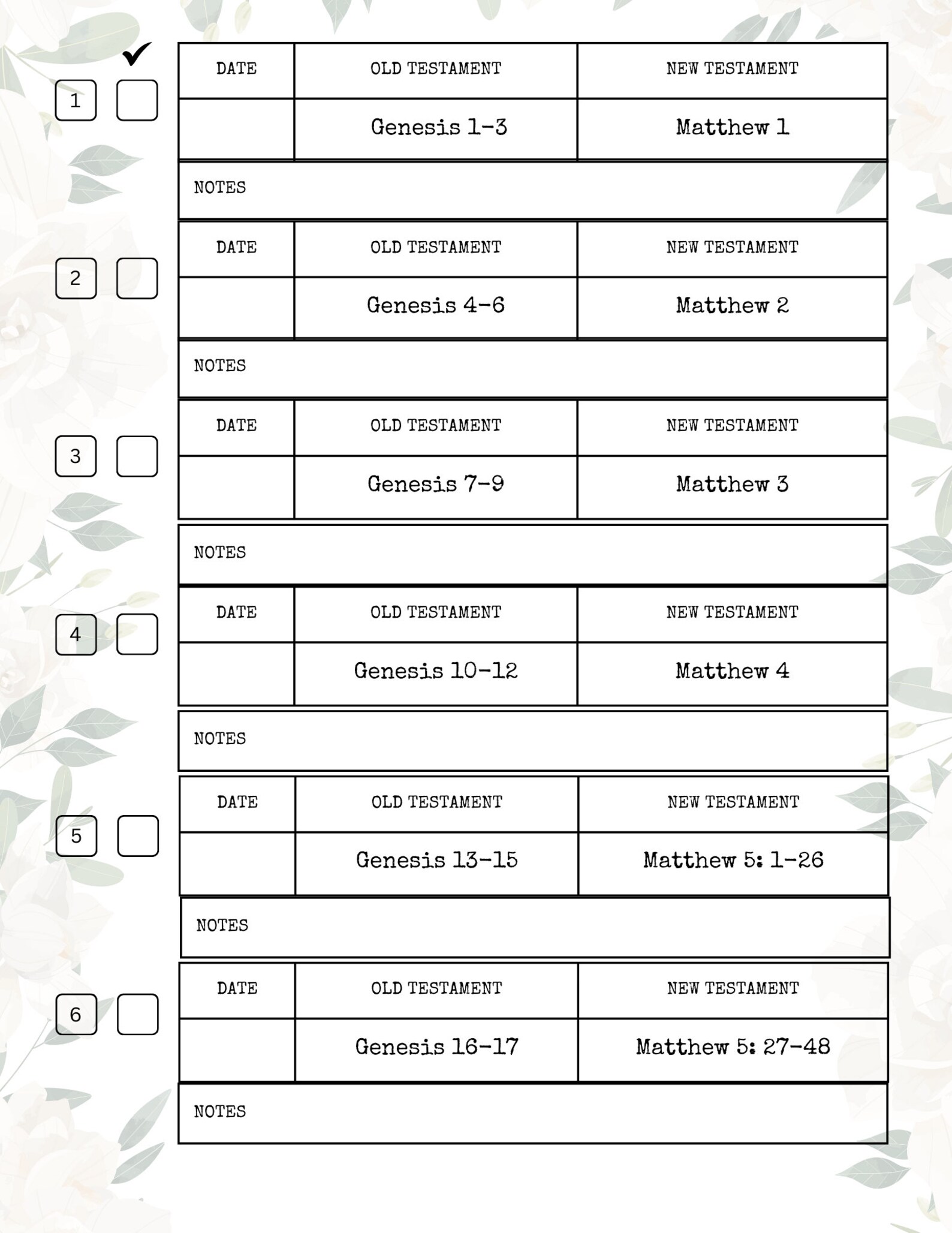 Bible Reading Plan, 365 Day Bible Plan, Digital Bible Plan, Printable ...