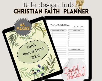 Faith Planner 2025, Christian Diary 2025, Christian Planner, Digital ...