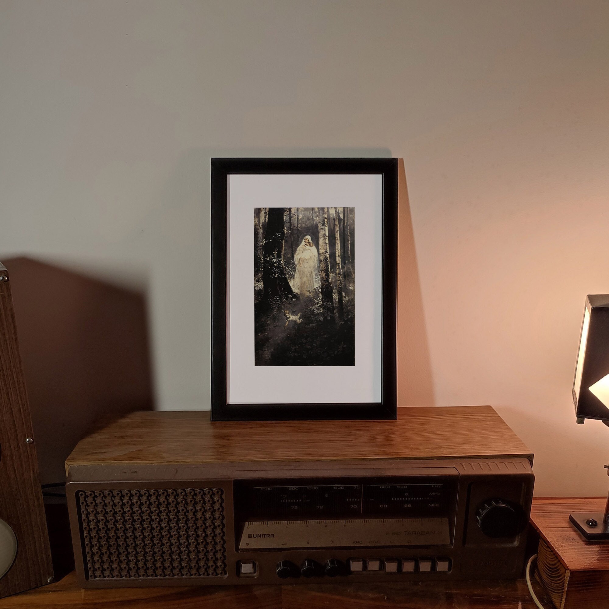 Vintage Print: Ave Maria Poster Portrait Art Deco Polish - Etsy