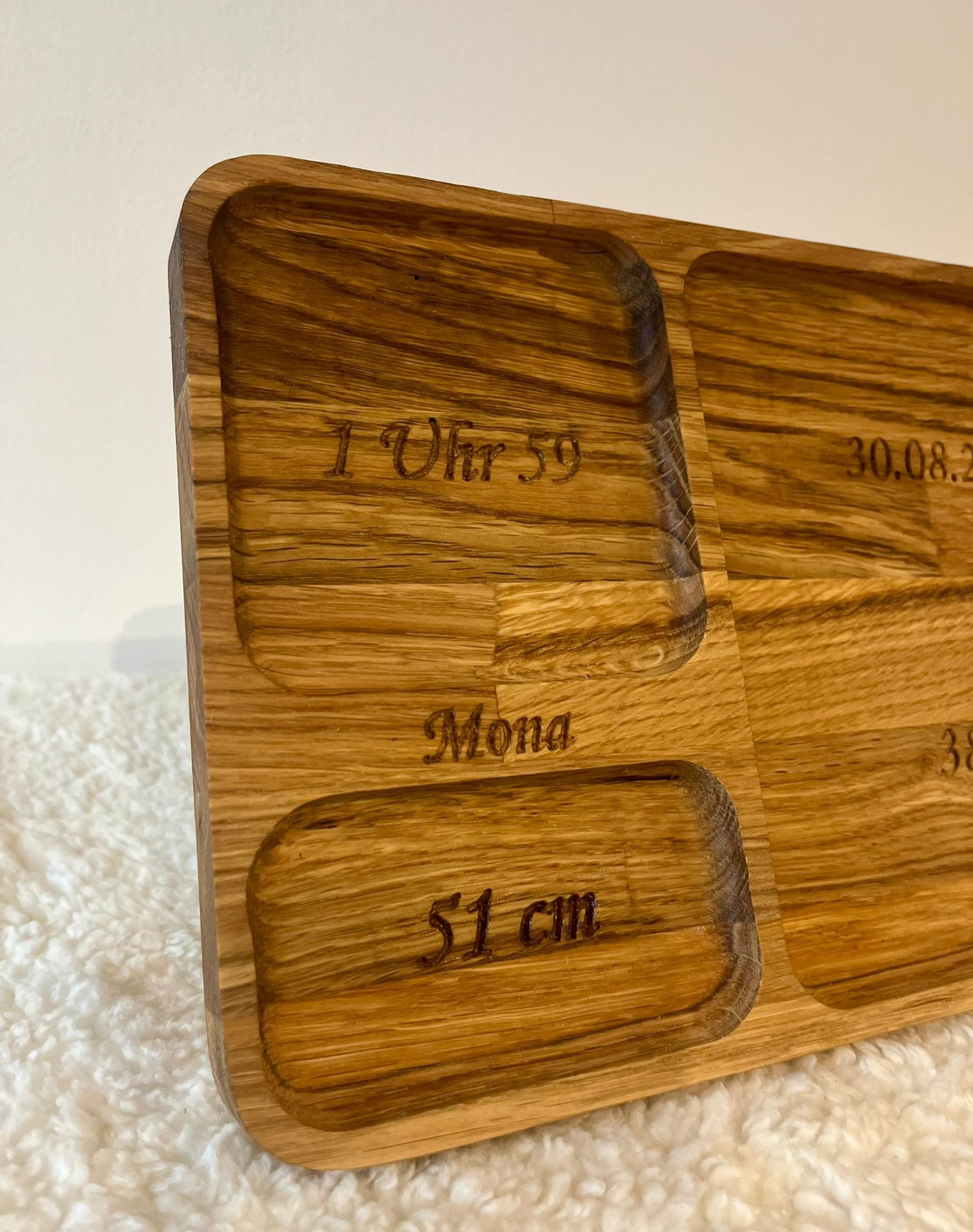 Personalized Wooden Tray, Oak Wood, for Jewelry, Storage, Gift for Him ...