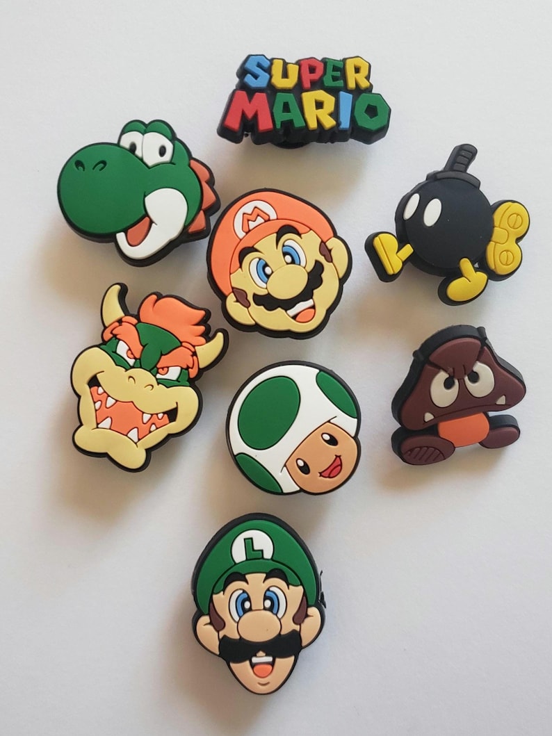 Super Mario Shoe Charms - Etsy