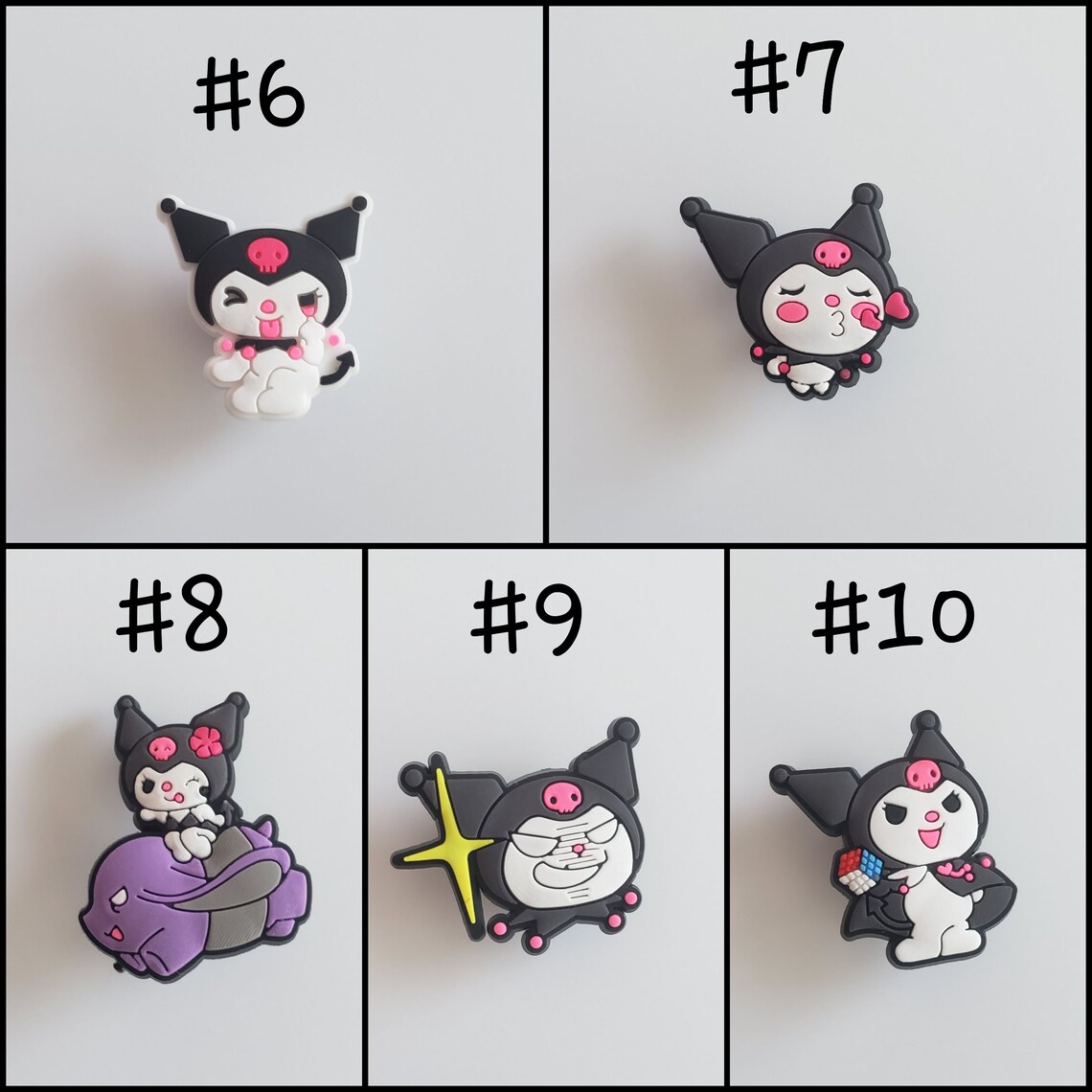 Kuromi Croc Charms - Etsy