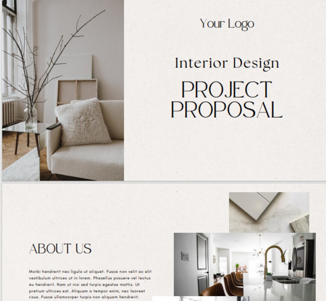 Interior Design Template | Client Presentation Template | Interior ...