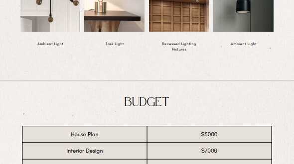 Interior Design Template | Client Presentation Template | Interior ...