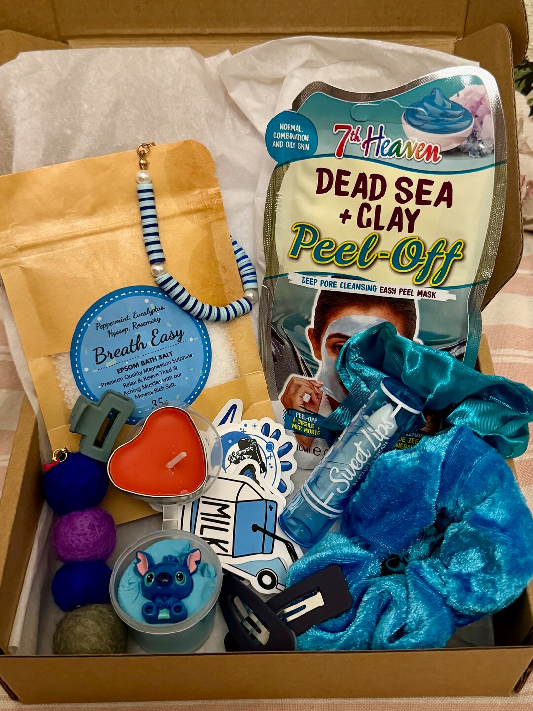 Blue, Aesthetic Spa Gift Box by Sweetligifts - Etsy