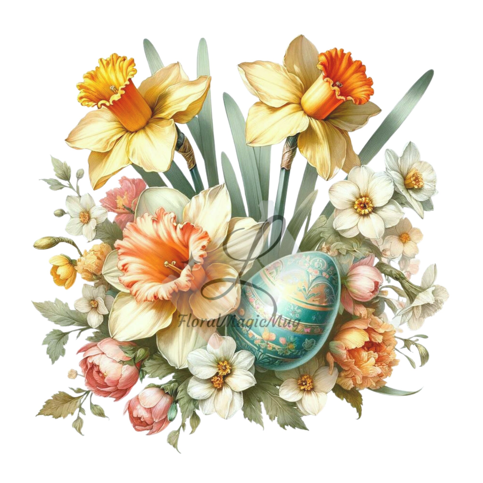 20 Wildflowers Easter Watercolor Clipart Bundle, Happy Easter, Easter ...