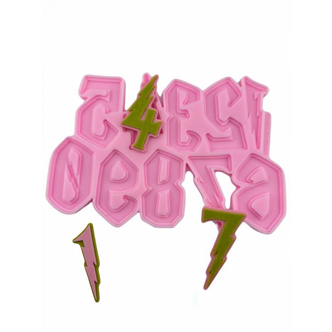 Numbers Silicone Mold Set, Hip Hop Style Number Mold for Cake ...