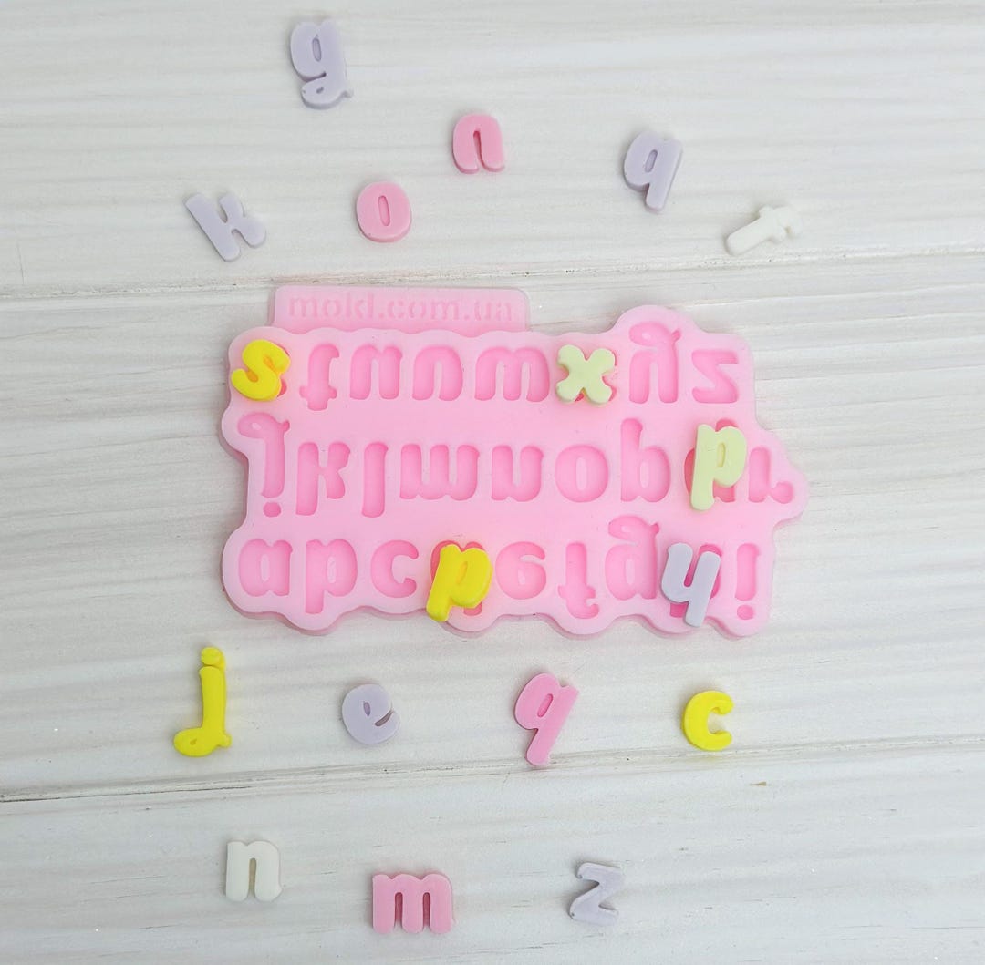 Mini Alphabet Silicone Mold, English Small Letter Mold, DIY Cake ...
