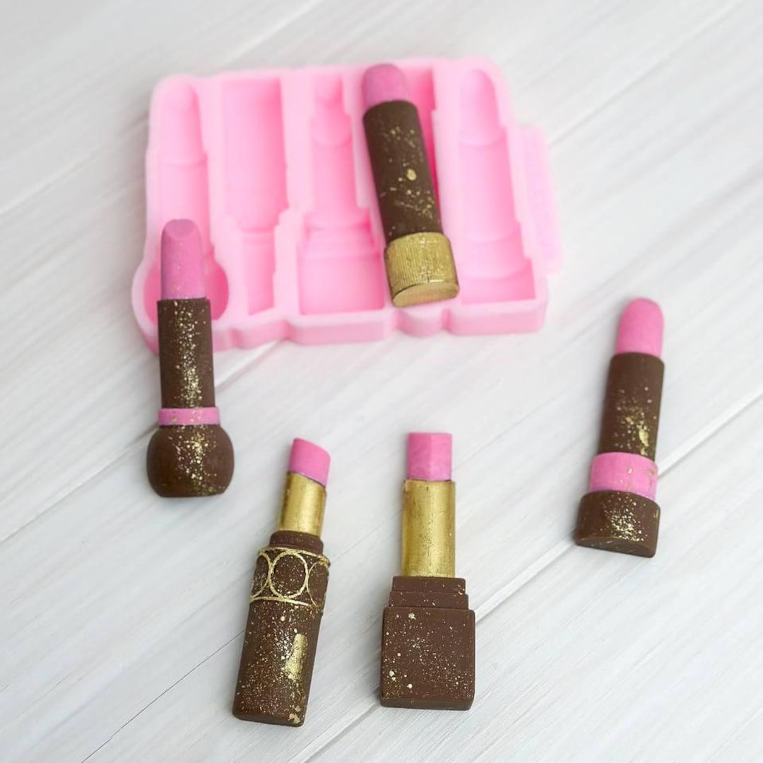 Silicone Mold Lipstick Set, Makeup Silicone Mold, Shape for Polymer ...
